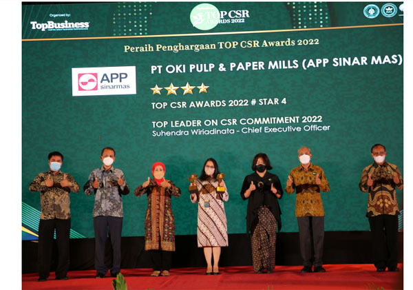 Penerapan CSR OKI PULP and Paper Mills Raih Top CSR Award 2022 ...